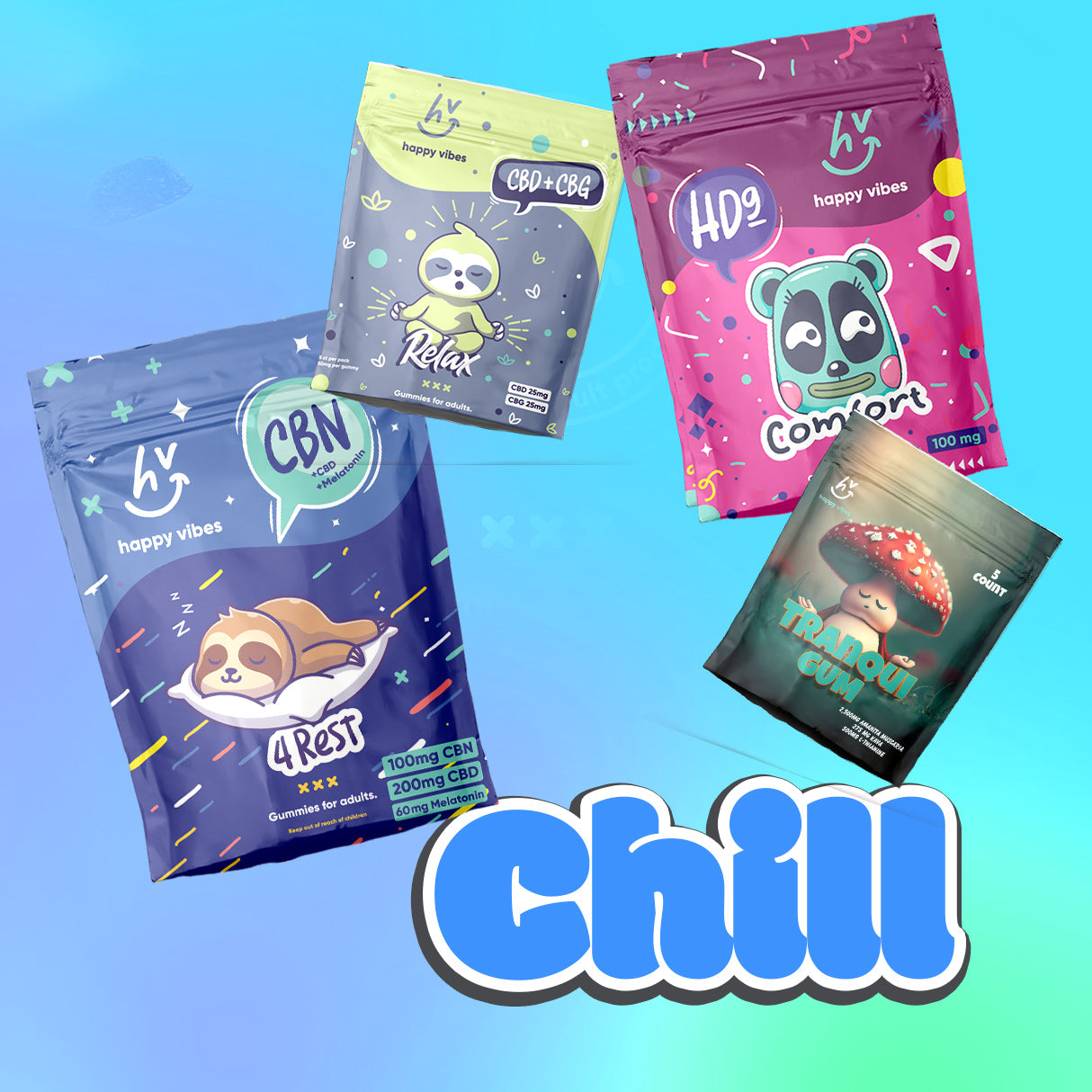 Happy Vibes Gummies Cbd Cbd D8 D9 Amanita Muscaria Gummies