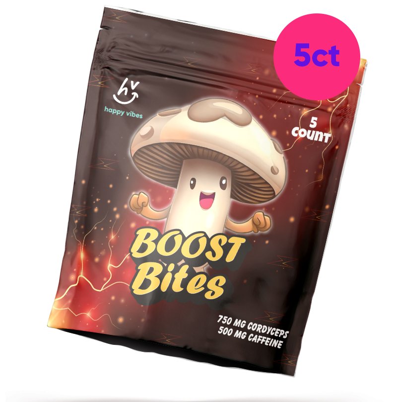 Boost Bites Mushroom Gummies | Happy Vibes Energy Gummies – Happy Vibes ...